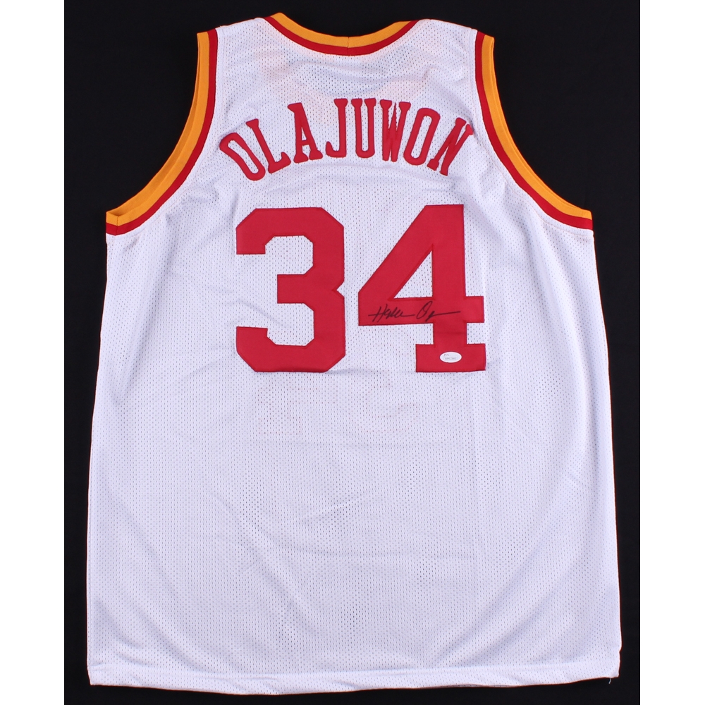 Hakeem Olajuwon Signed Rockets Jersey (JSA COA) | Pristine Auction