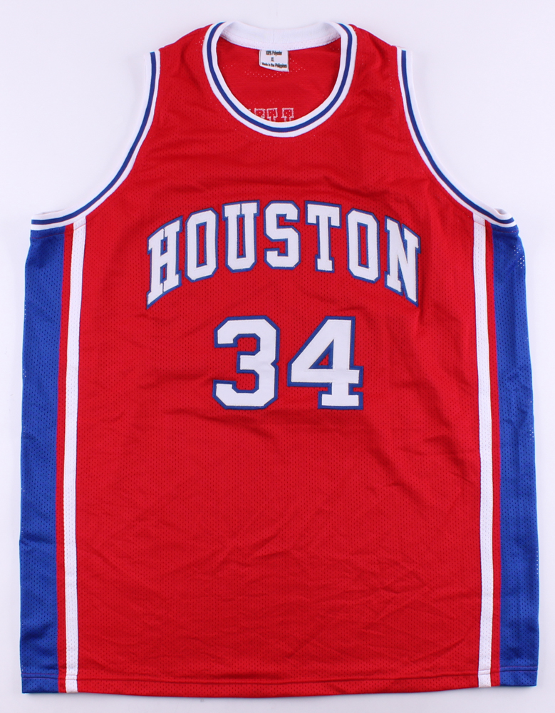 Hakeem Olajuwon Signed Houston Cougars Jersey (JSA COA) | Pristine Auction