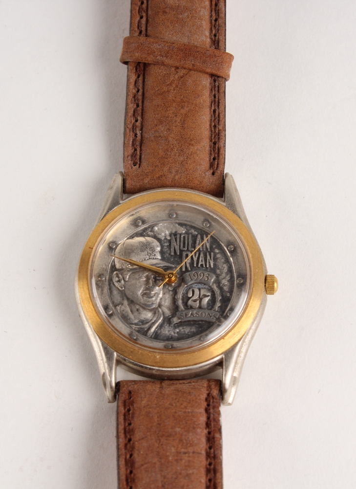 Nolan Ryan Signed LE 1993 Fossil 27th Season Commemorative Collectors ...