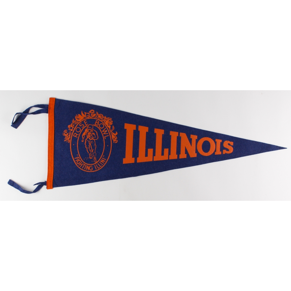 Illinois Fighting Illini Football Original Full-Size Vintage 29" 1947 ...