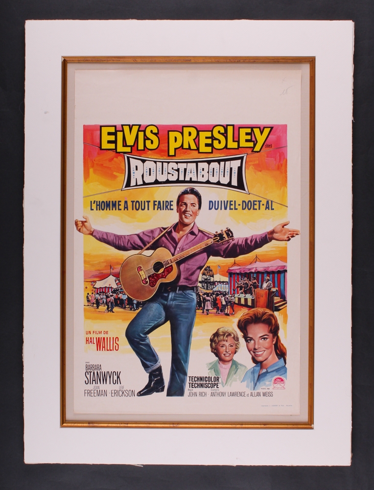 Original 1964 Elvis Presley “Roustabout” 20" x 27" Custom Matted ...