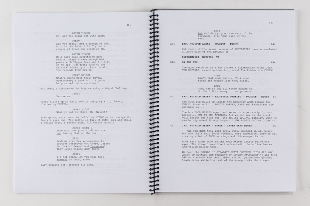 Ice Cube Signed "Straight Outta Compton" Script (JSA COA) | Pristine ...