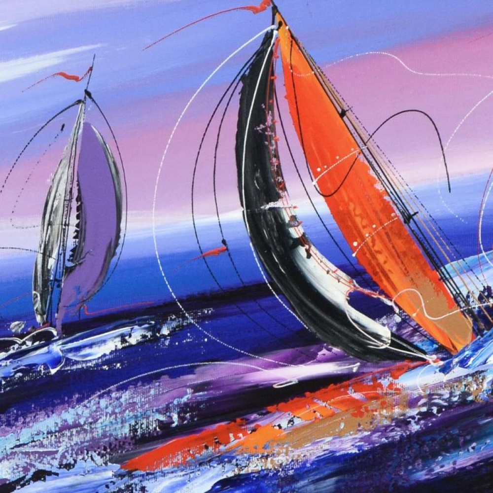 Natalia Sinkovsky Signed "Day Dreaming" 19x37 Custom Framed Original ...