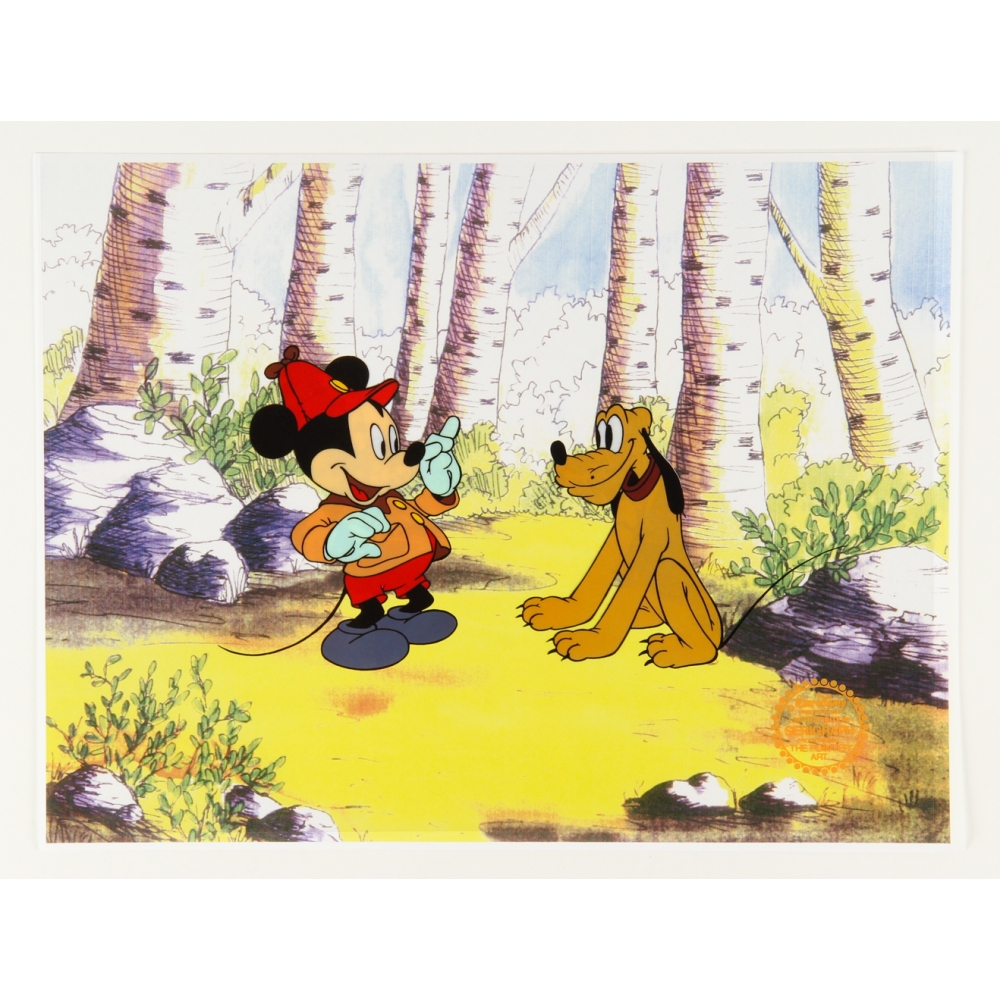 Mickey Mouse & Pluto Walt Disney "The Pointer Art" LE 11" x 14 ...
