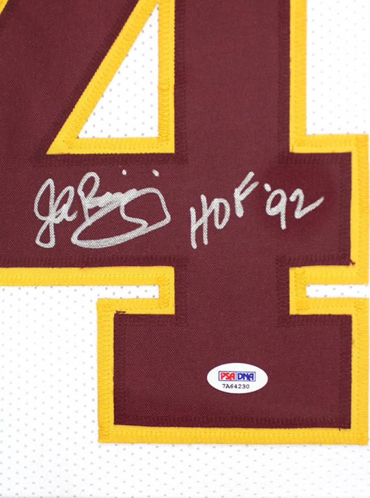 John Riggins Signed Redskins 35" x 43" Custom Framed Jersey Inscribed ...