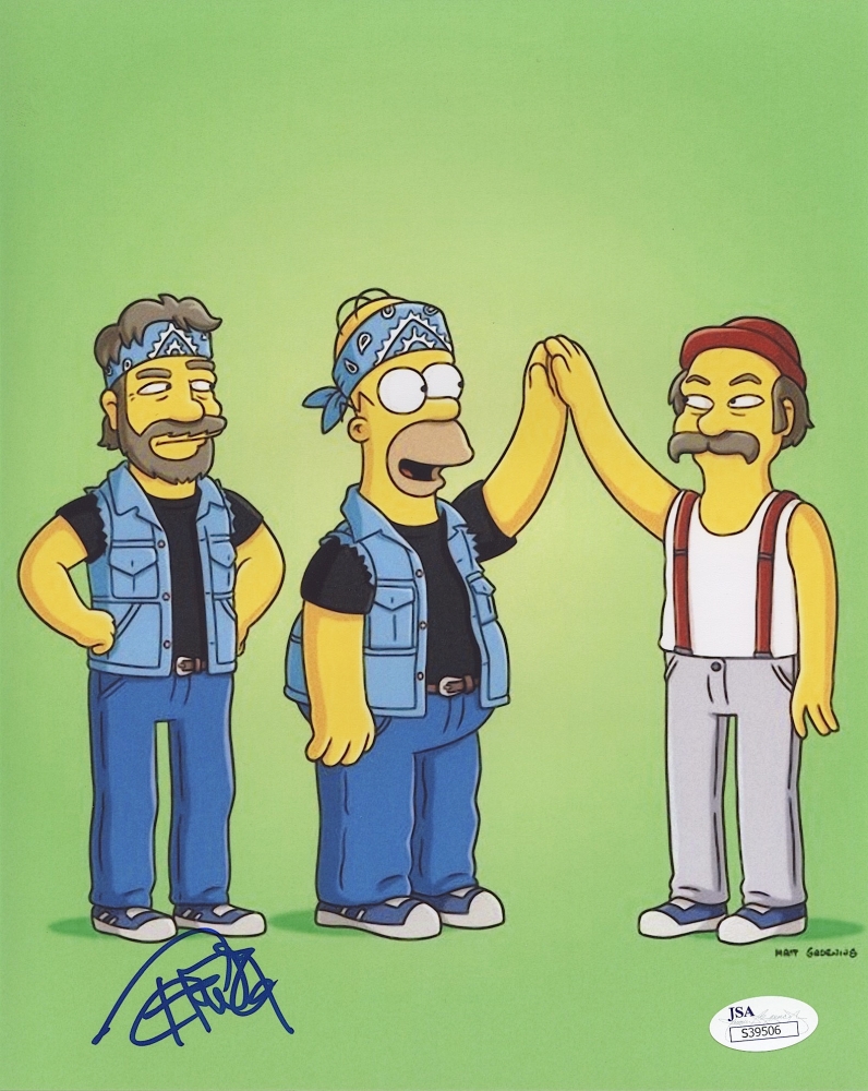 Tommy Chong Signed "The Simpsons" 8x10 Photo (JSA COA) | Pristine Auction