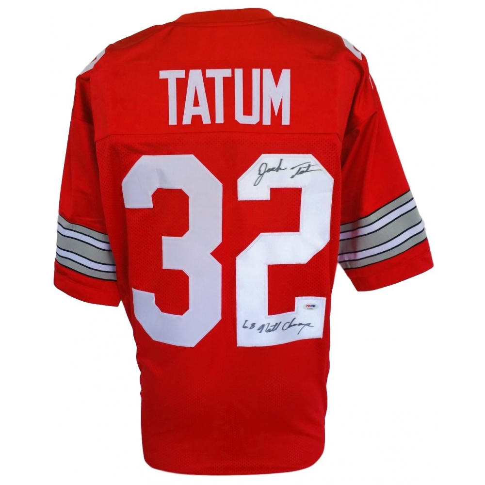 Jack Tatum Signed Ohio State Buckeyes Jersey "68 Natl Champs" (PSA & SI ...