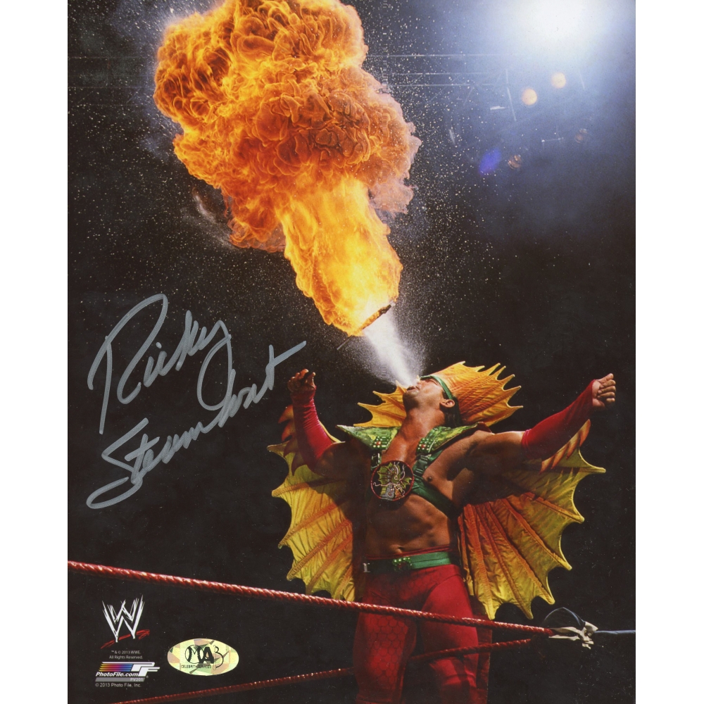 Ricky "The Dragon" Steamboat Signed 8x10 Photo (MAB) | Pristine Auction