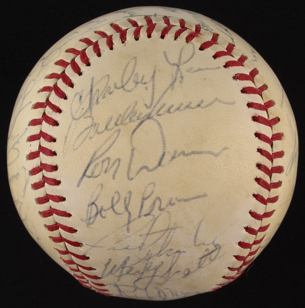 1980 New York Yankees Baseball Team Signed by (28) with Goose Gossage ...