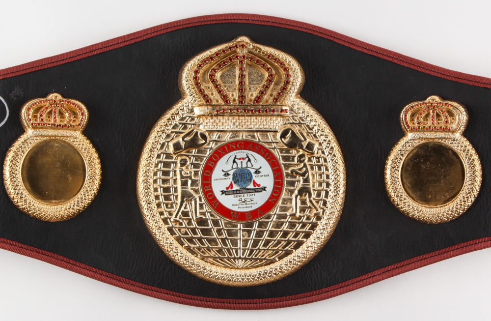 Floyd Mayweather Jr. Signed Full-Size WBA Championship Belt (Beckett ...