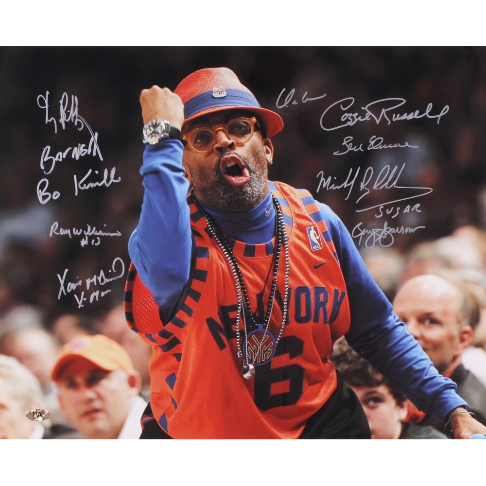 Knicks 16x20 Photo Signed By (10) with Cazzie Russell, Xavier McDaniel ...