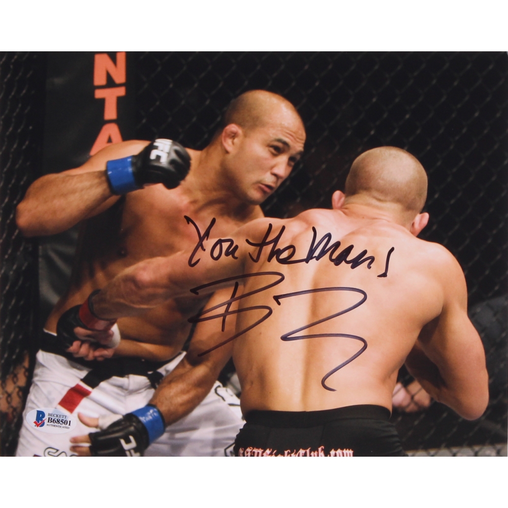 B.J. Penn Signed UFC 8x10 Photo Inscribed "You the Man" (Beckett COA ...