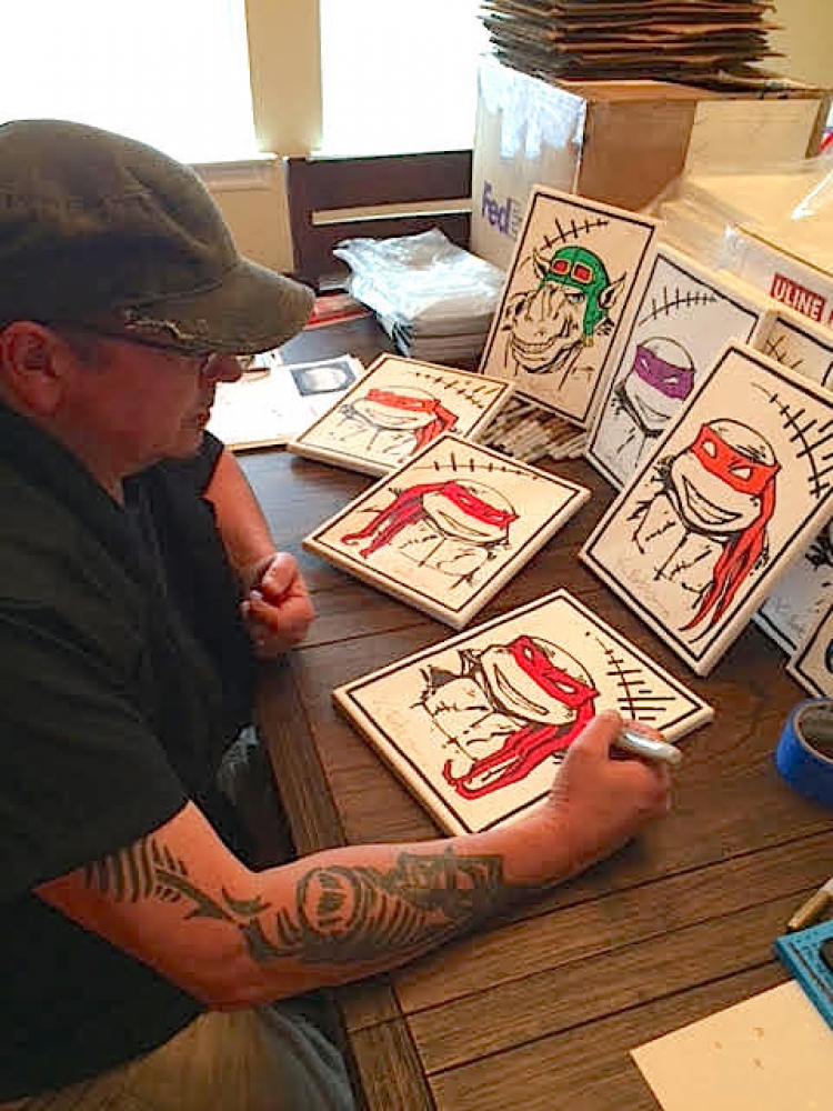 Kevin Eastman Teenage Mutant Ninja Turtles "Raphael" Signed Original ...