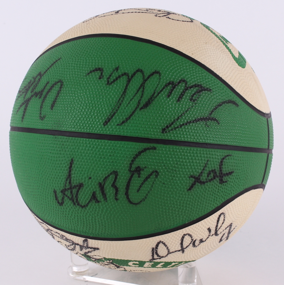 1994-1995 Celtics Logo Basketball Team-Signed by (15) with Dominique ...
