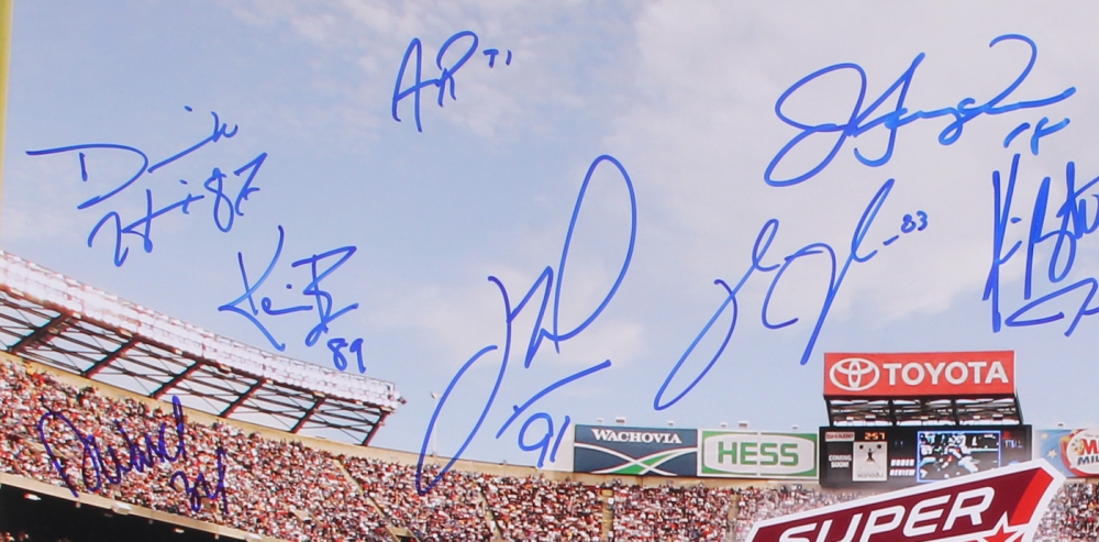 2007 Giants Super Bowl XLII 16x20 Photo Team-Signed by (23) with ...