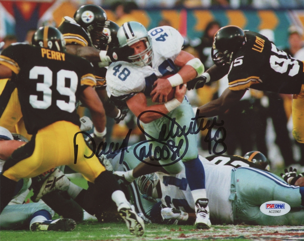 Daryl "Moose" Johnston Signed Cowboys 8x10 Photo (PSA COA) | Pristine Auction