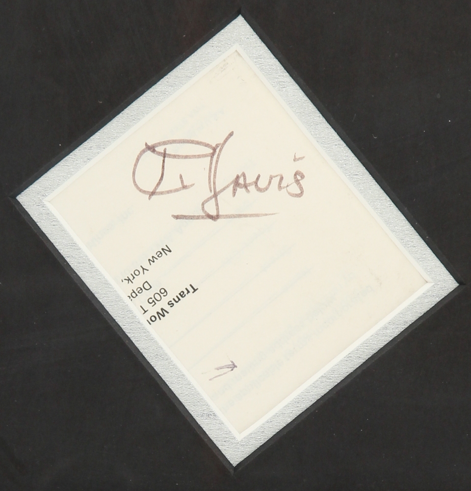 Al Davis Signed 16" x 20.5" Custom Framed Photo & Cut Display (JSA LOA ...