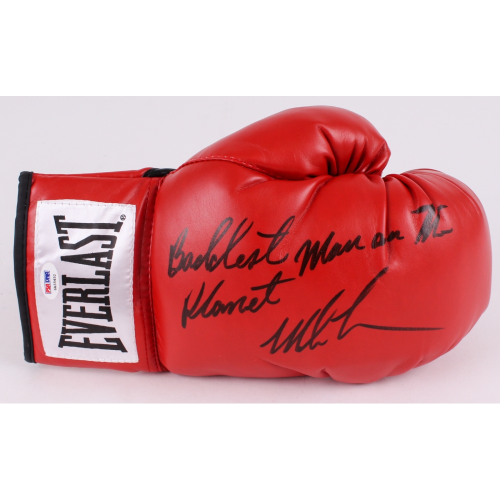 Mike Tyson Signed Everlast Boxing Glove Inscribed "Baddest Man on the ...