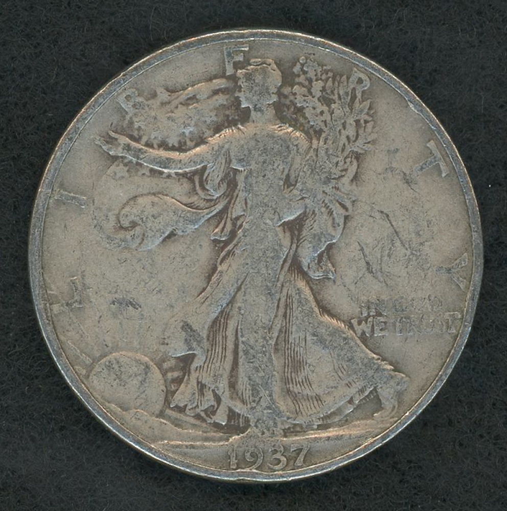 1937-D Walking Liberty Silver Half Dollar | Pristine Auction