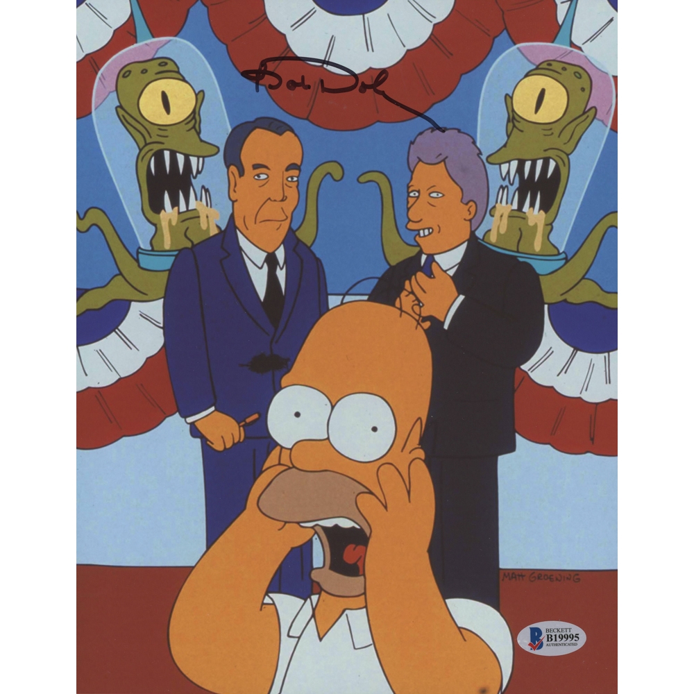 Bob Dole Signed "The Simpsons: Treehouse of Horror VII" 8x10 Photo ...