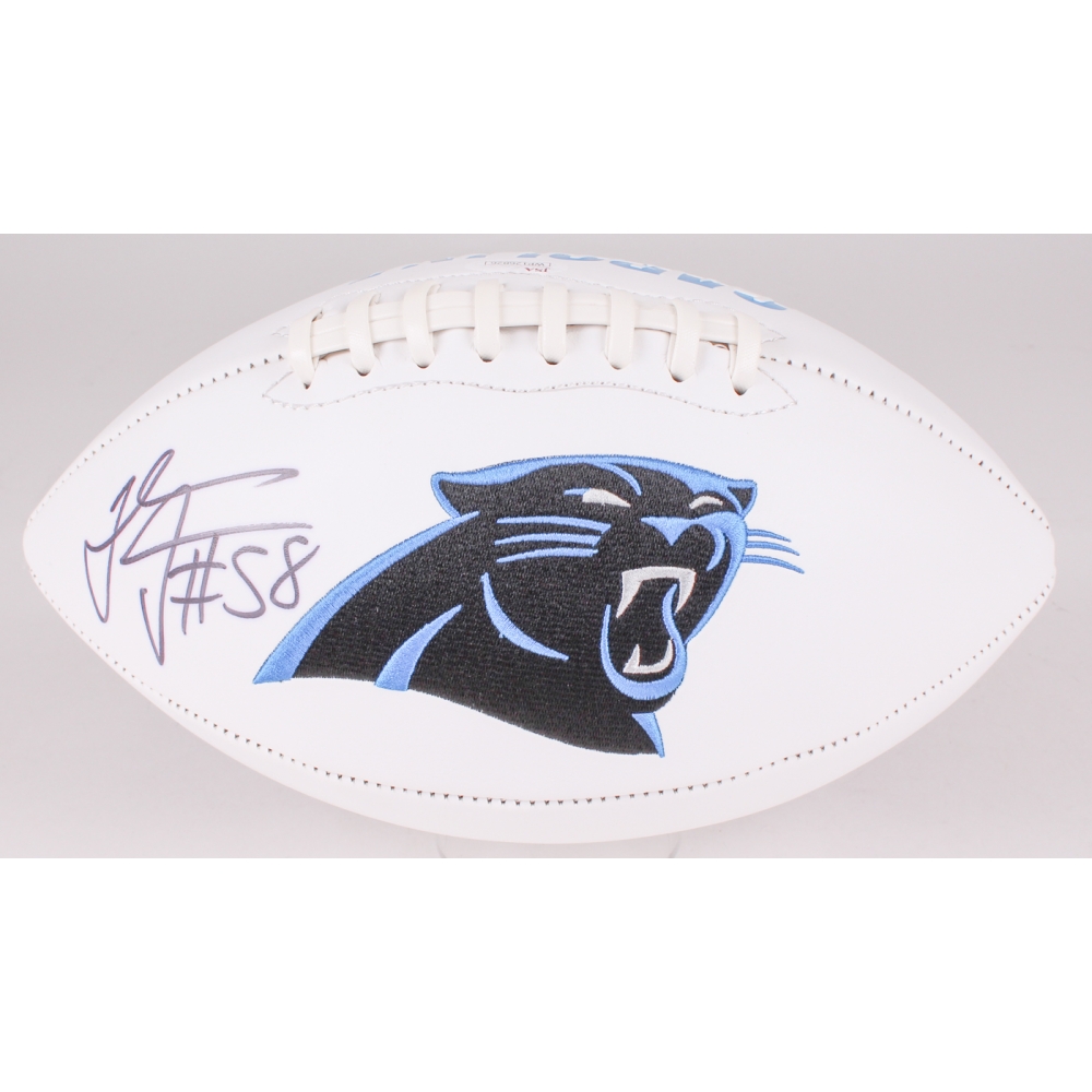 Thomas Davis Signed Panthers Logo Football (JSA COA) | Pristine Auction