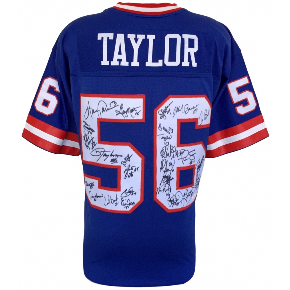 1986 New York Giants Jersey Team-Signed By (26) with Phil Simms ...