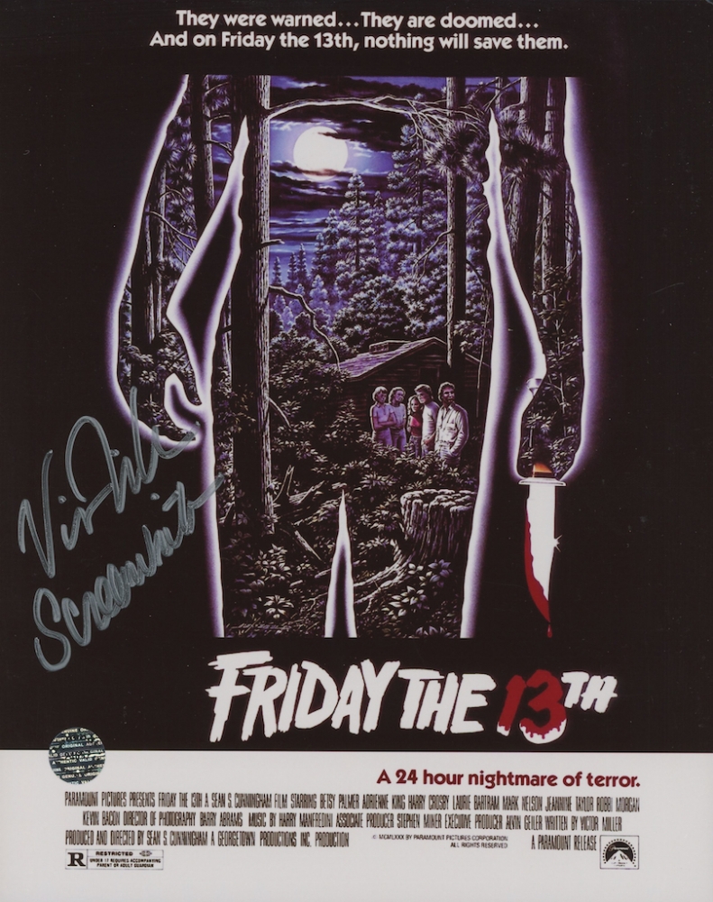 Victor Miller Signed "Friday the 13th" 8x10 Photo Inscribed "Screen ...