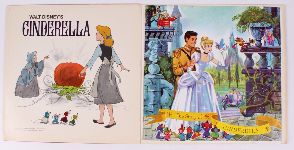 Vintage 1969 Walt Disney's "Cinderella" Vinyl Record & Story Album ...