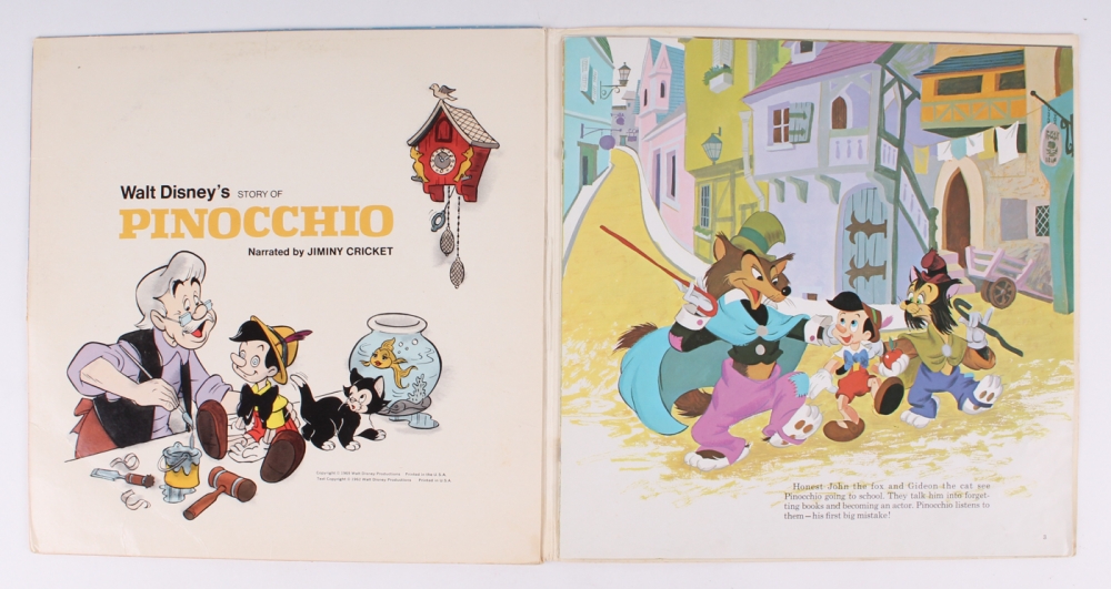 Vintage 1969 Walt Disney's "Pinocchio" Vinyl Record & Storybook ...