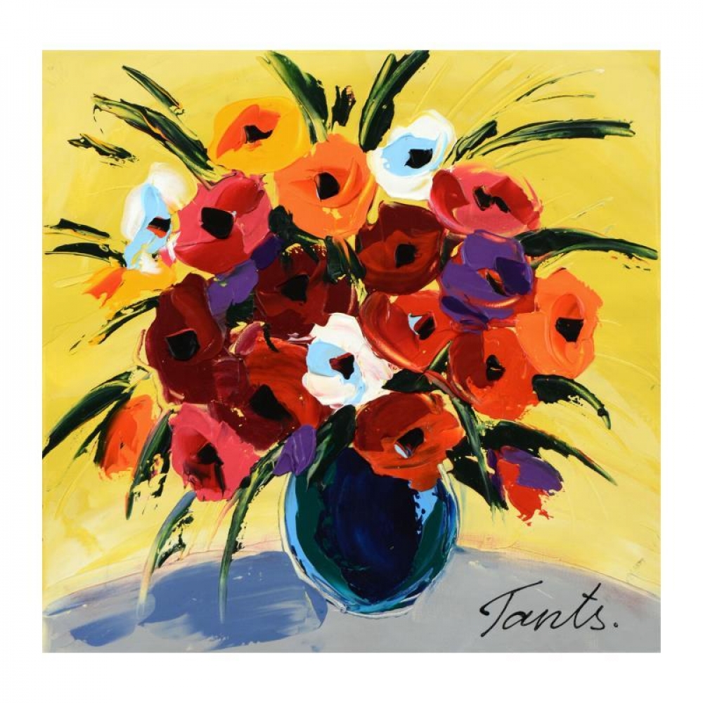 Lena Tants Signed 20x20 Original Acrylic Painting on Canvas | Pristine ...