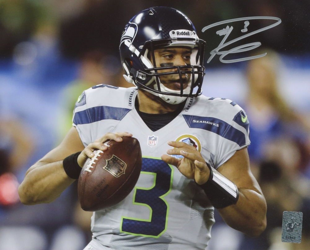 Russell Wilson Signed Seahawks 8x10 Photo (Wilson Hologram) | Pristine ...