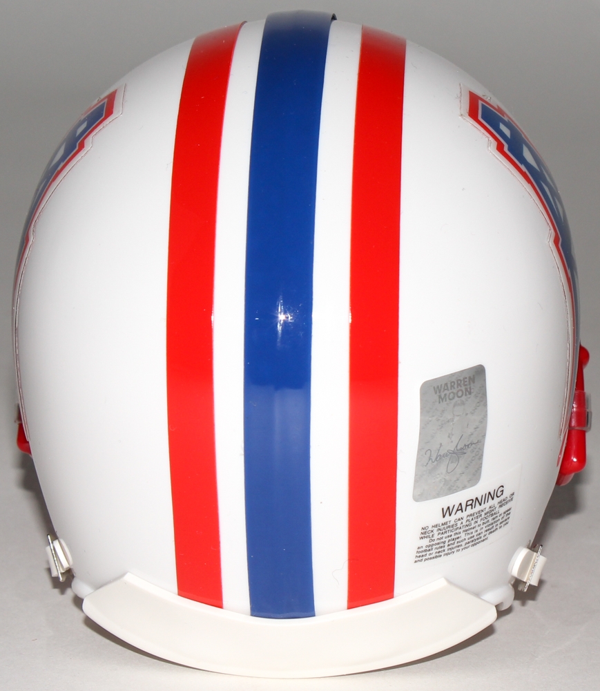 Warren Moon Signed Oilers Mini-Helmet Inscribed "HOF 06" (Moon Hologram ...