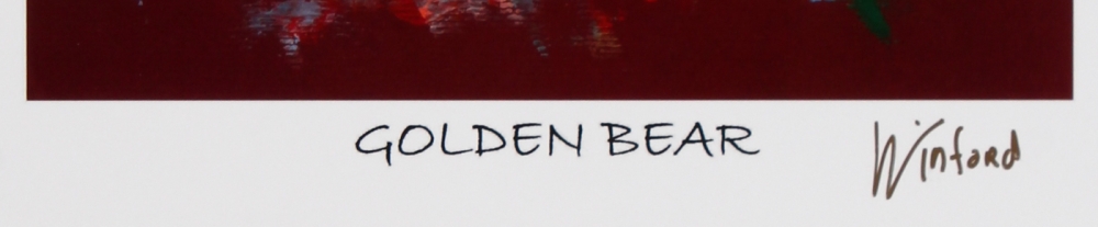 Jack Nicklaus 11" x 17" 'Golden Bear' Lithograph (Winford COA ...