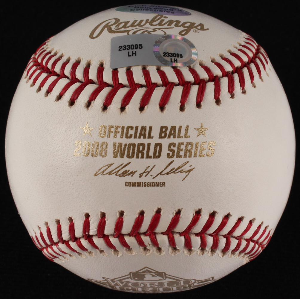 Matt Garza Signed 2008 World Series Logo Baseball (MLB & Hollywood ...