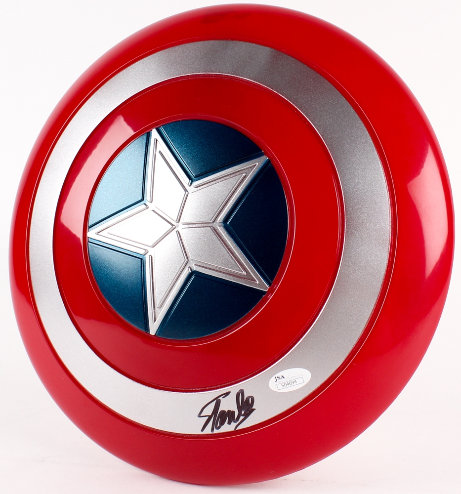 Stan Lee Signed Captain America 12" Shield (JSA COA) | Pristine Auction