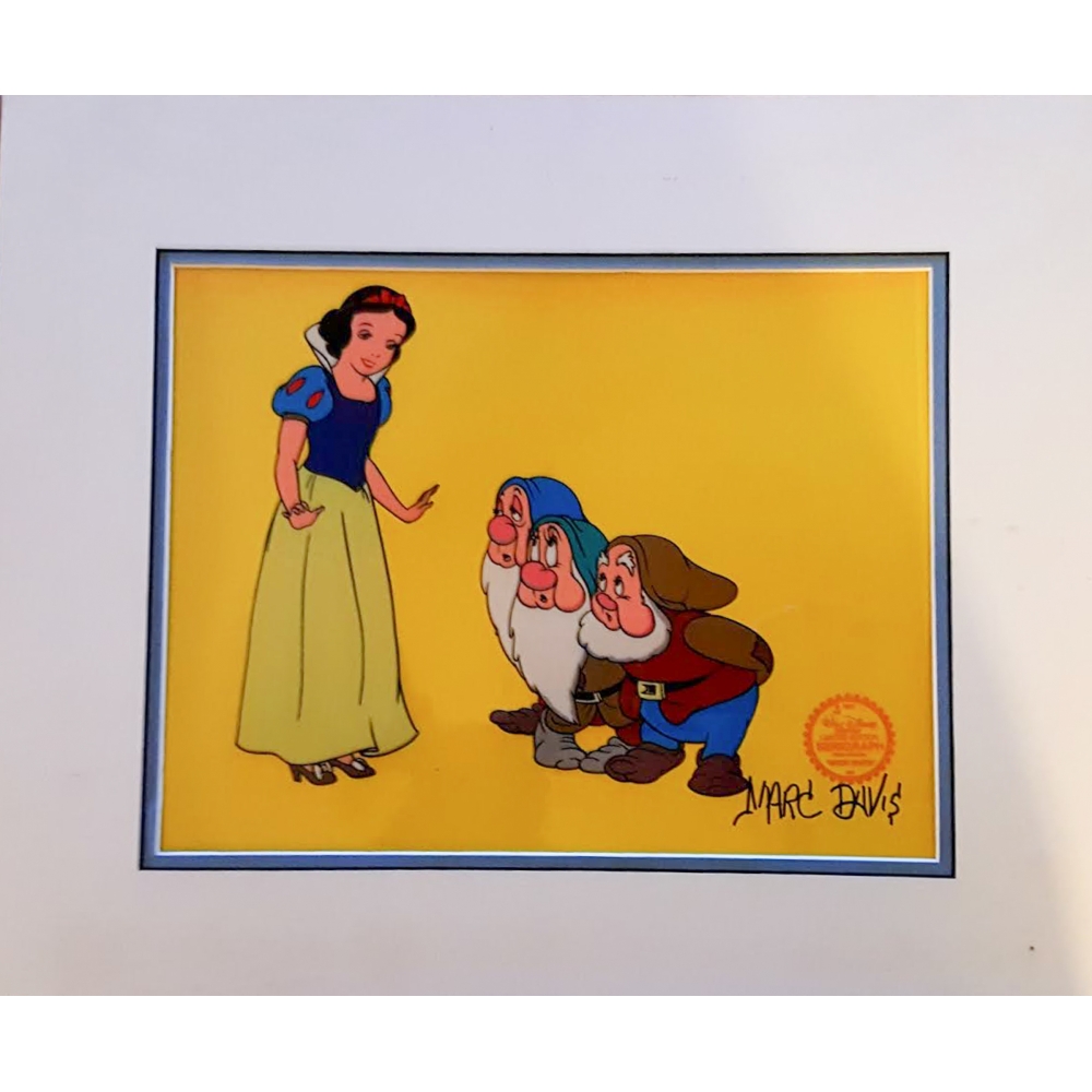 Marc Davis Signed "Snow White & 3 Dwarfs" Walt Disney LE Animation ...