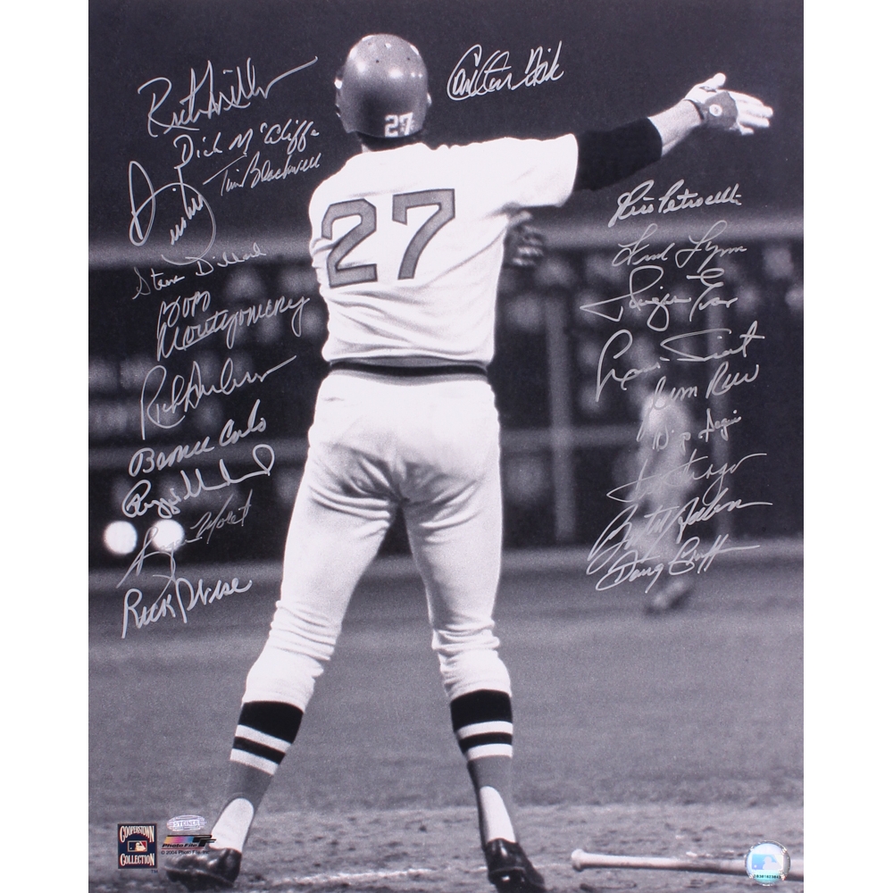 1975 Boston Red Sox 16x20 Carlton Fisk Photo Team-Signed by (21) with ...