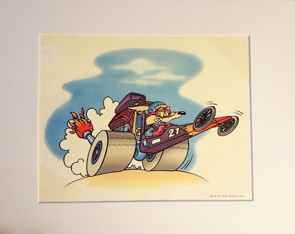 Wile E. Coyote "Drag Racing" 1994 Warner Bros 11" x 14" LE Custom ...