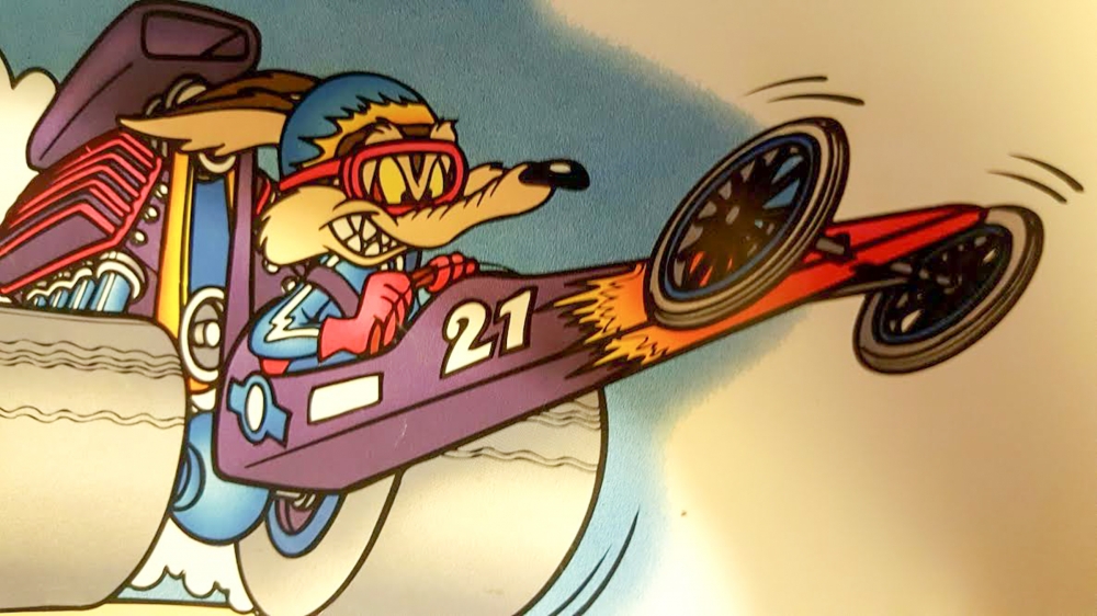 Wile E. Coyote "Drag Racing" 1994 Warner Bros 11" x 14" LE Custom ...