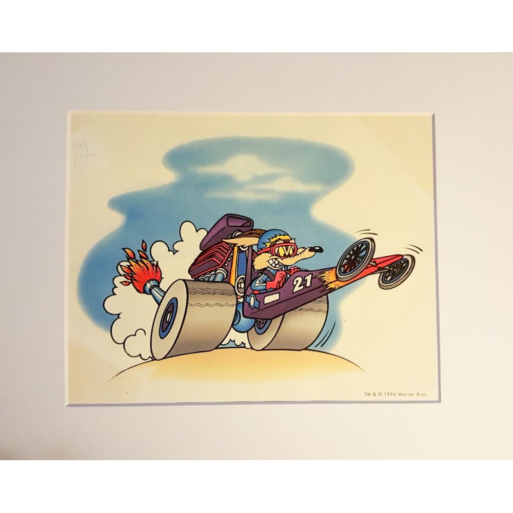 Wile E. Coyote "Drag Racing" 1994 Warner Bros 11" x 14" LE Custom ...