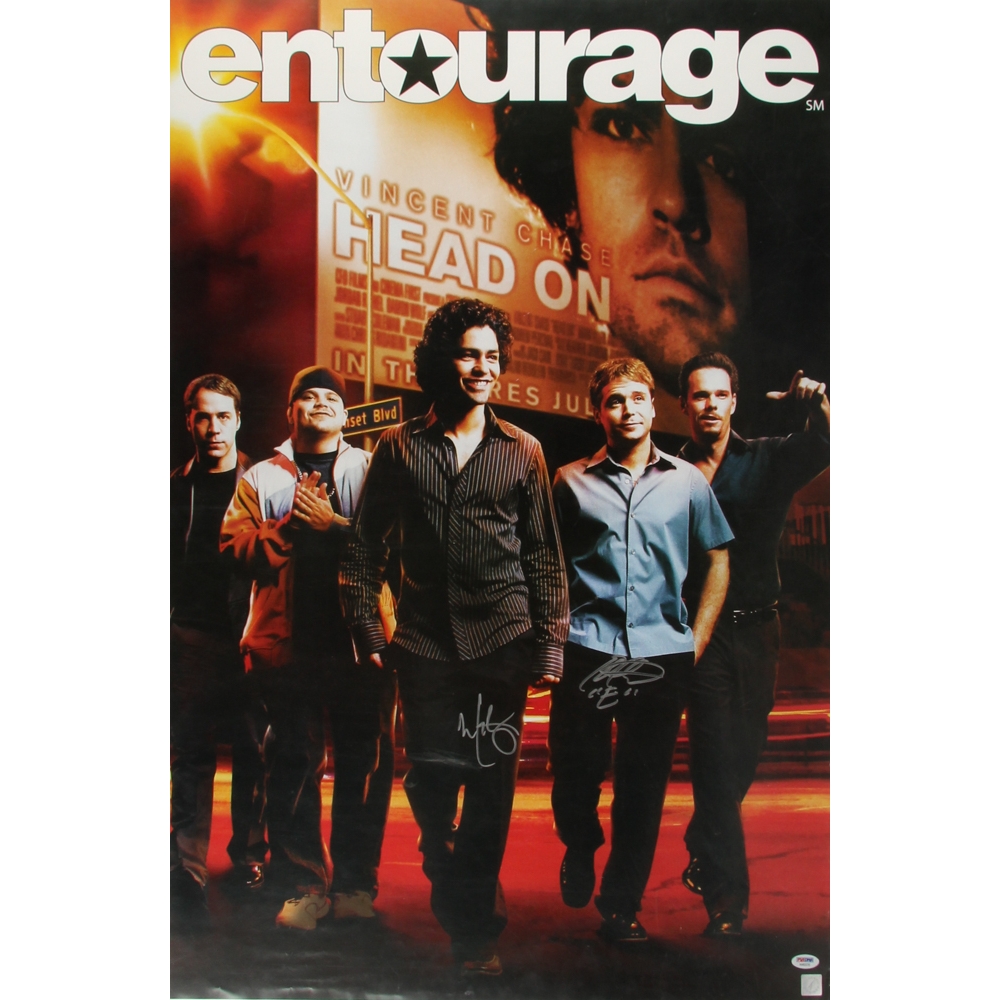 Mark Wahlberg & Eric Weinstein Signed "Entourage" 24" x 36" Poster (PSA ...