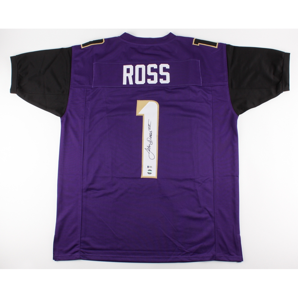 John Ross III Signed Washington Huskies Jersey (Beckett COA & Ross ...