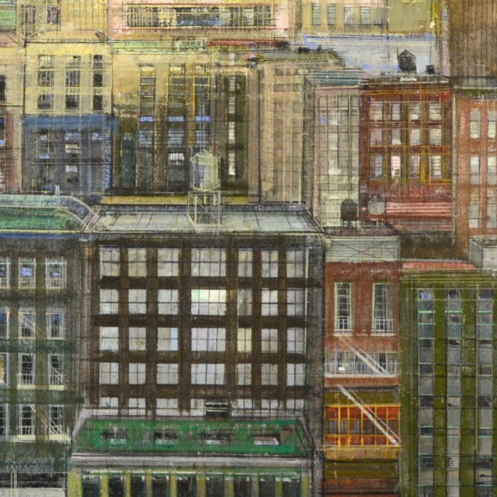 Alex Zwarenstein Signed "Manhattan Sunrise" 26x36 Custom Framed ...
