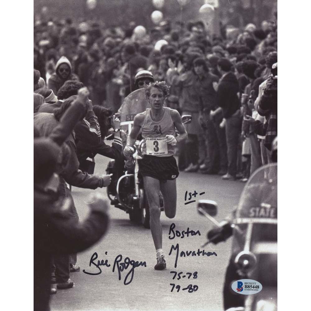 Bill Rogers Signed Boston Marathon 8x10 Photo With Extensive ...