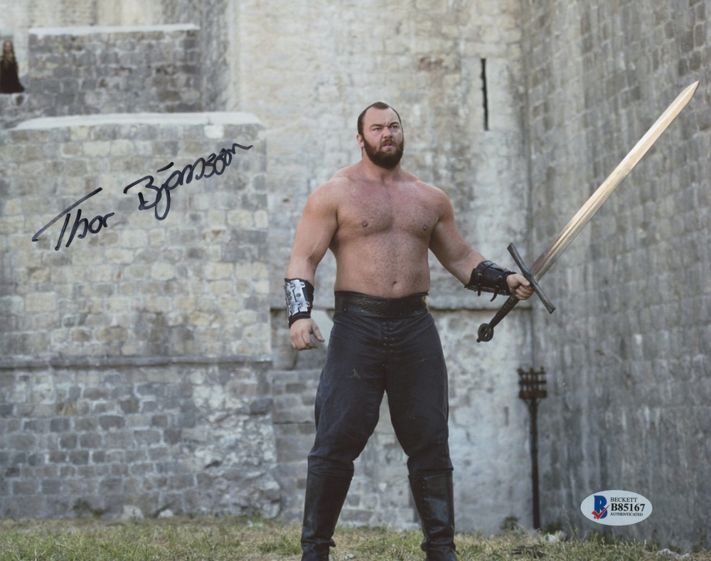 Thor Bjornsson Signed 8x10 Photo (Beckett COA) | Pristine Auction