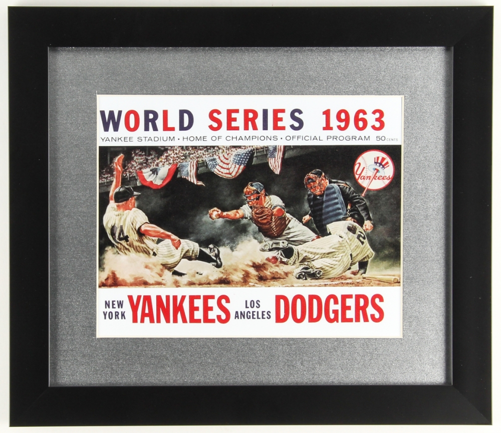 1963 World Series 13" x 15" Custom Framed Photo Display | Pristine Auction