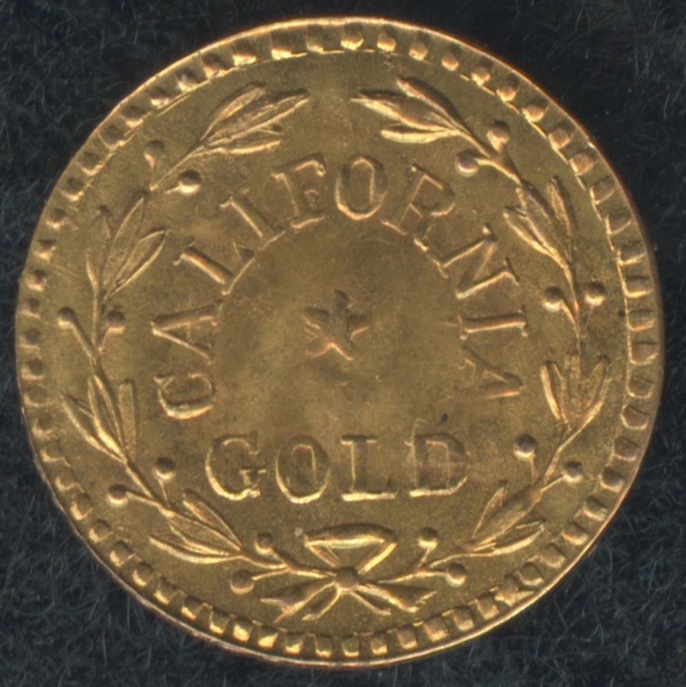 1858 California Gold Indian Round Charm (Gold Coin) | Pristine Auction