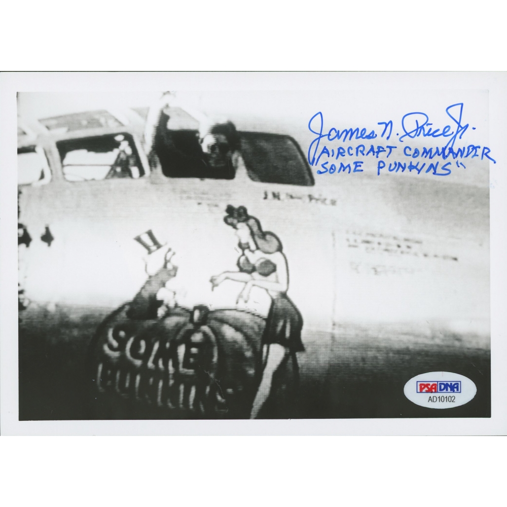 James N. Price Jr. Signed 5"x7" Photo Inscribed "Aircraft Commander ...