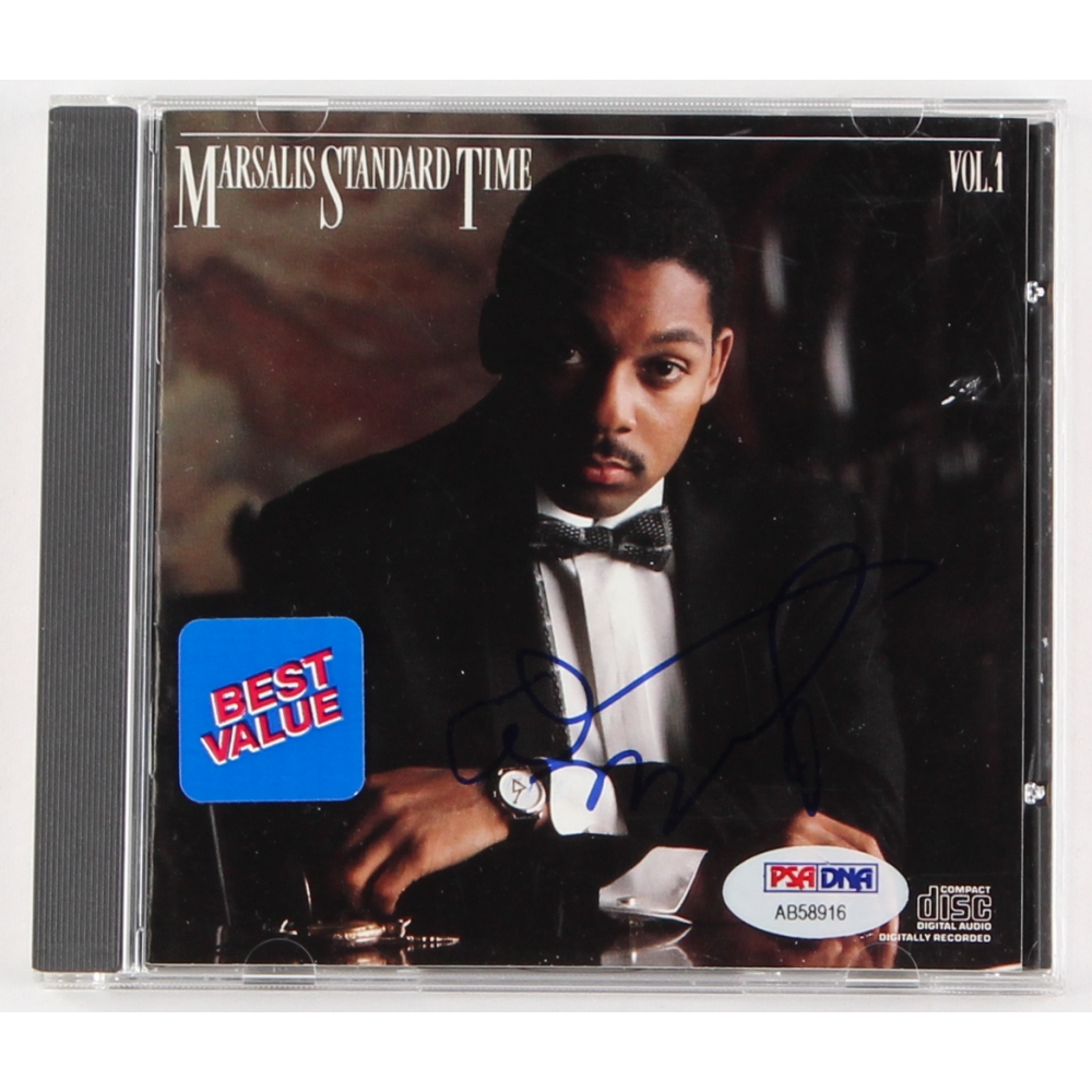 Wynton Marsalis Signed "Marsalis Standard Time Vol. 1" CD Album Cover (PSA COA) | Pristine Auction