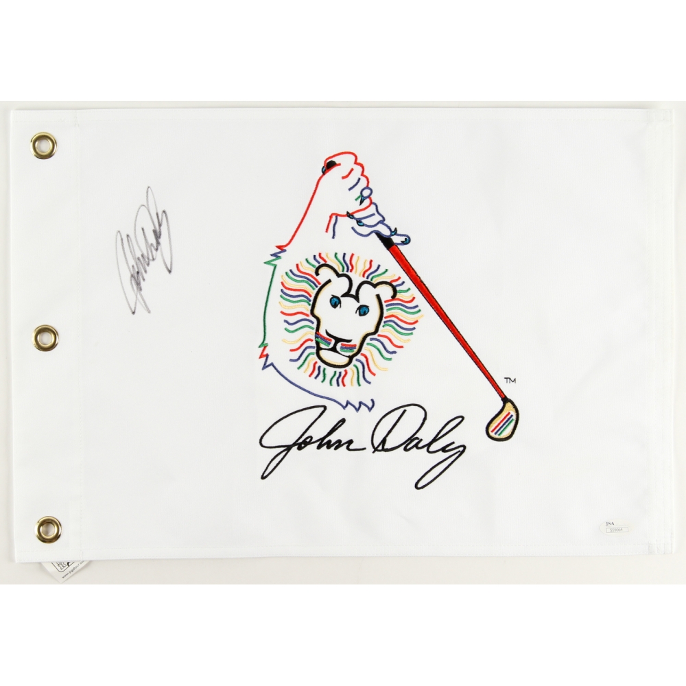 John Daly Signed Daly 13x19 Pin Flag (JSA COA) | Pristine Auction